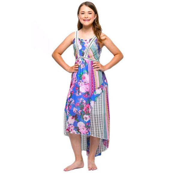 Truly Me | Dresses | New Truly Me Hi Lo Chiffon Girls Tween Maxi Dress ...